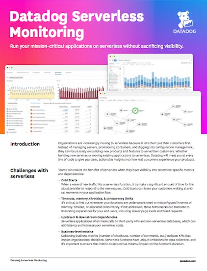 Designing Production-Ready AWS Serverless Applications | Datadog