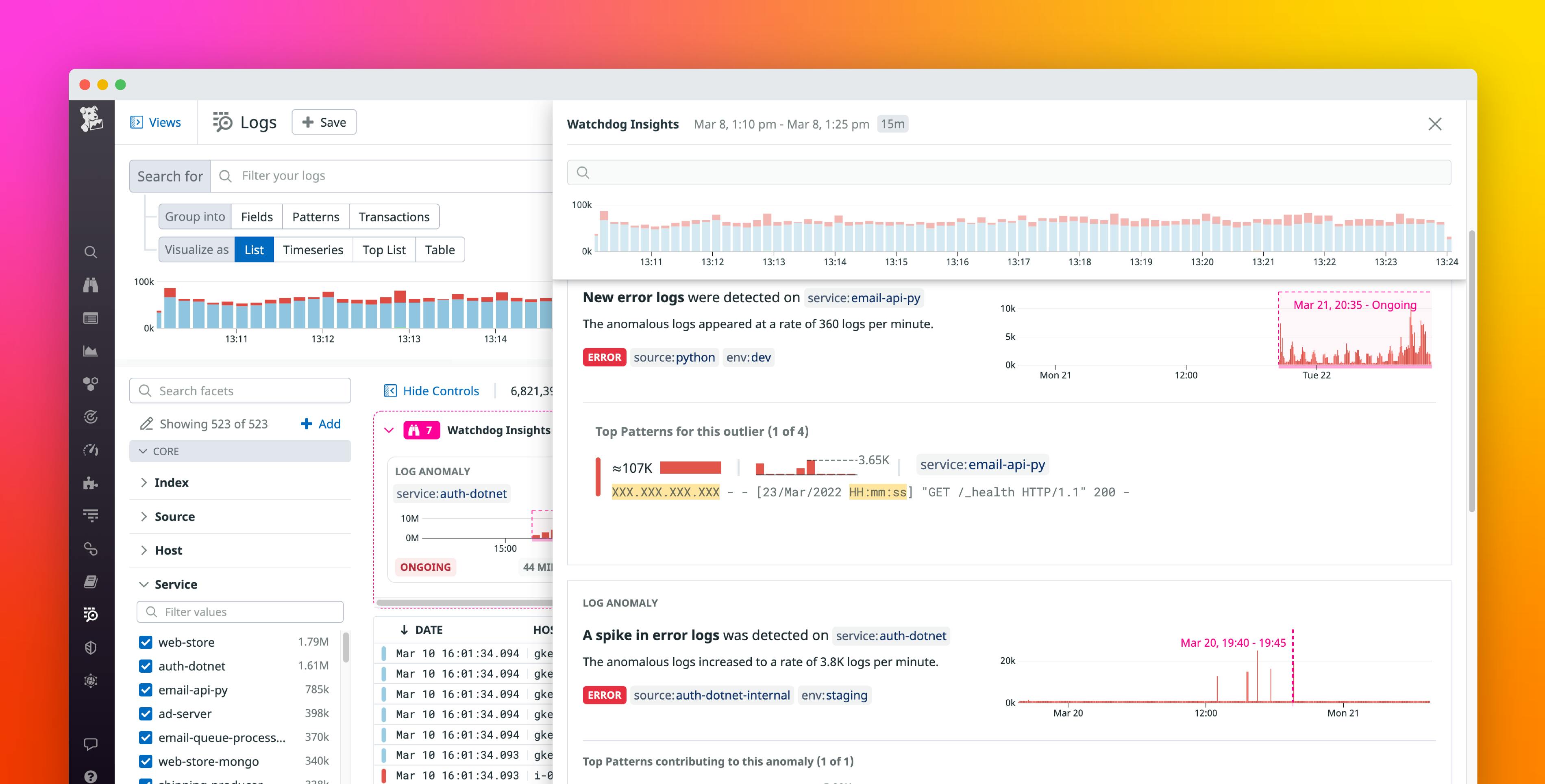 Accelerate Incident Investigations With Log Anomaly Detection | Datadog