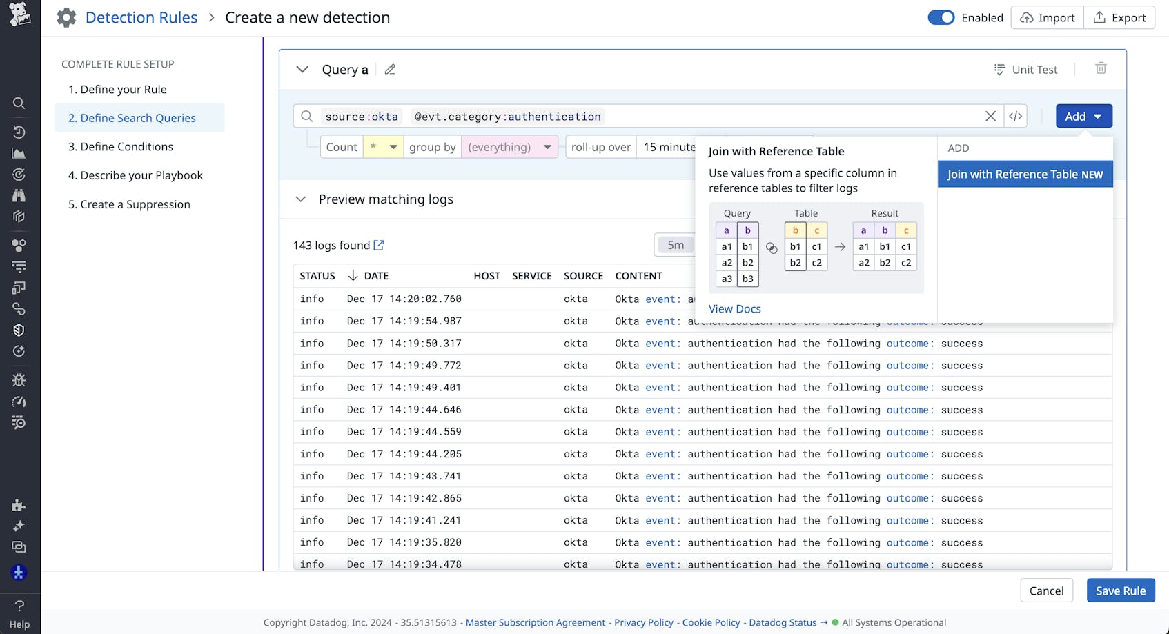 Add More Context to Cloud SIEM Detections and Investigations With Datadog Reference Tables | Datadog