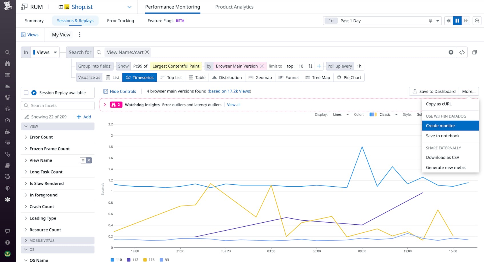 Automatically Identify and Efficiently Investigate Frontend Issues With RUM Watchdog Insights ...