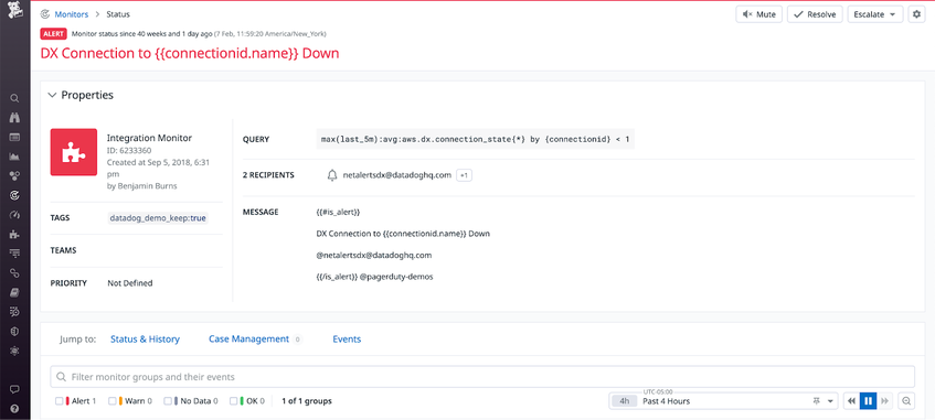 Track and Alert on Amazon CloudWatch Network Monitor Metrics With ...