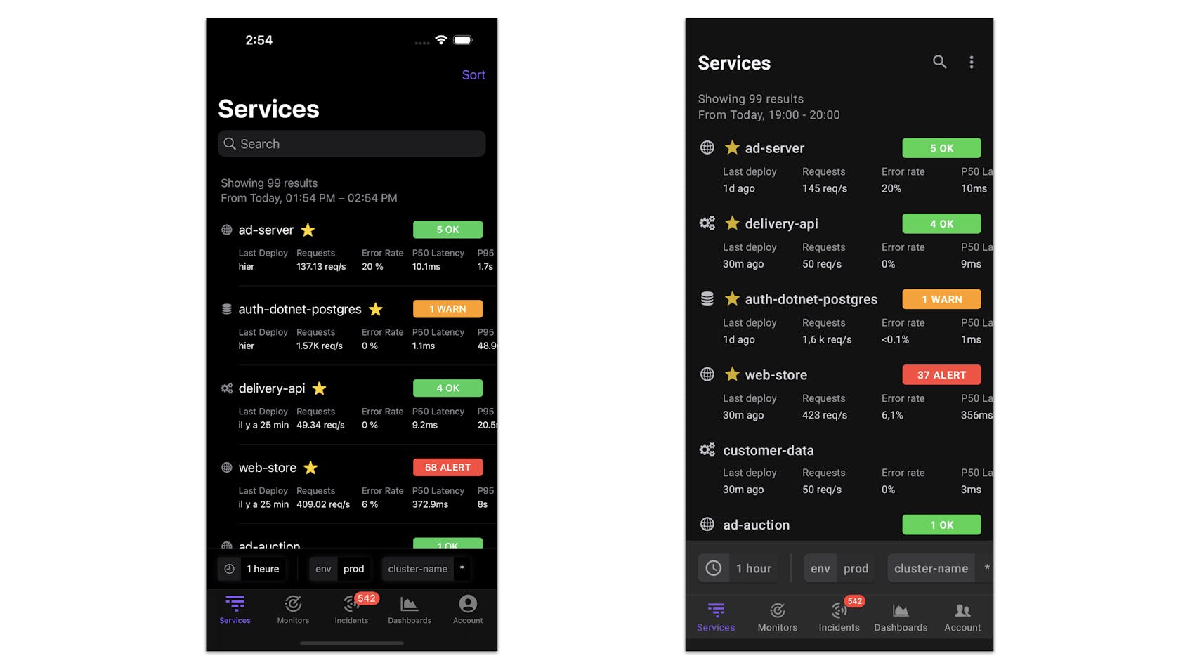 Monitor Application Performance From the Datadog Mobile App | Datadog