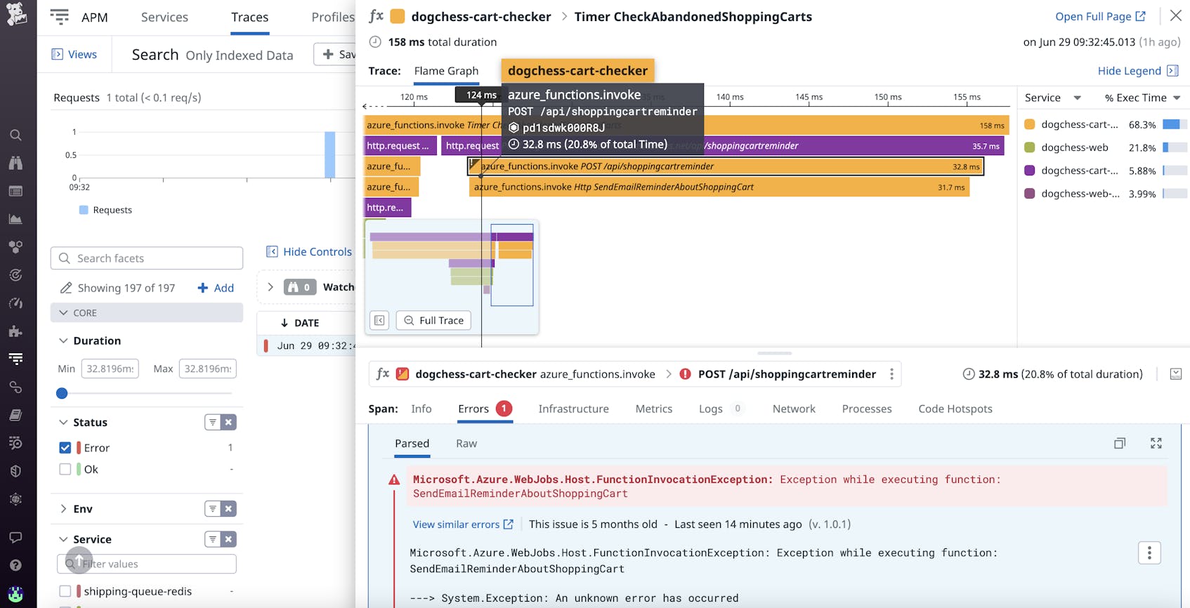 Monitor Azure Functions With the Datadog Extension for Azure App Service | Datadog