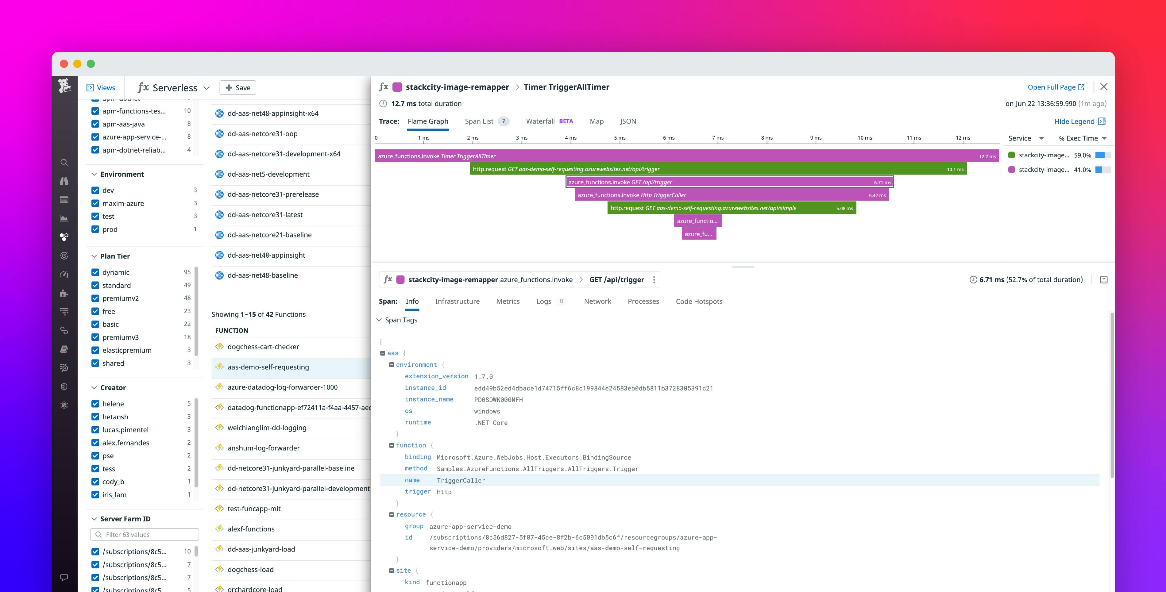 Monitor Azure Functions With the Datadog Extension for Azure App Service | Datadog