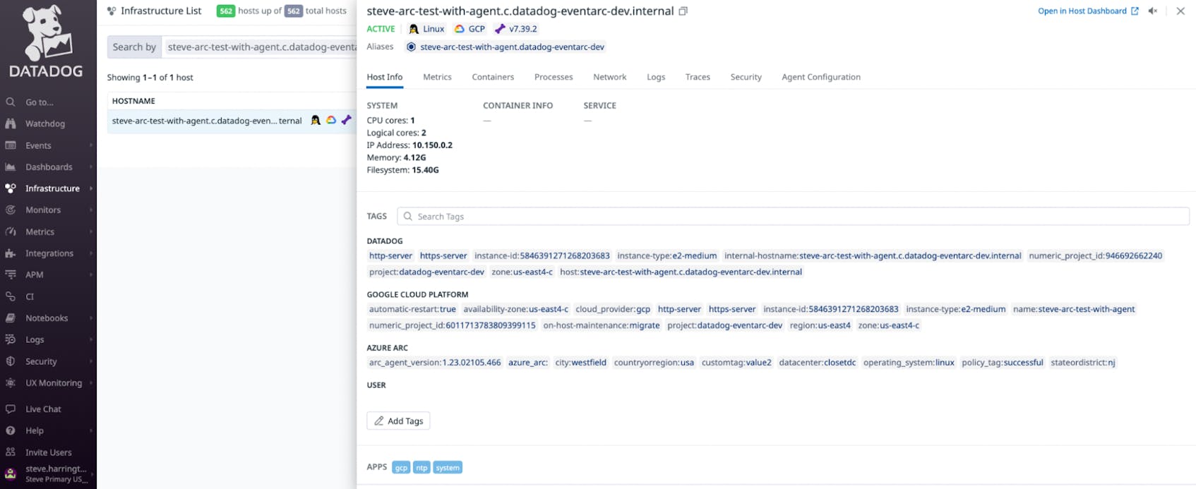 Monitor Your Azure Arc Hybrid Infrastructure With Datadog | Datadog