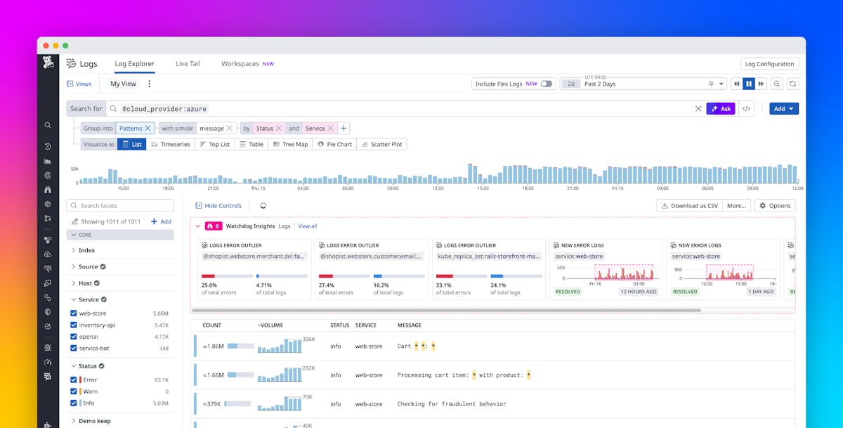 Send Azure logs to Datadog faster and more easily with automated log ...