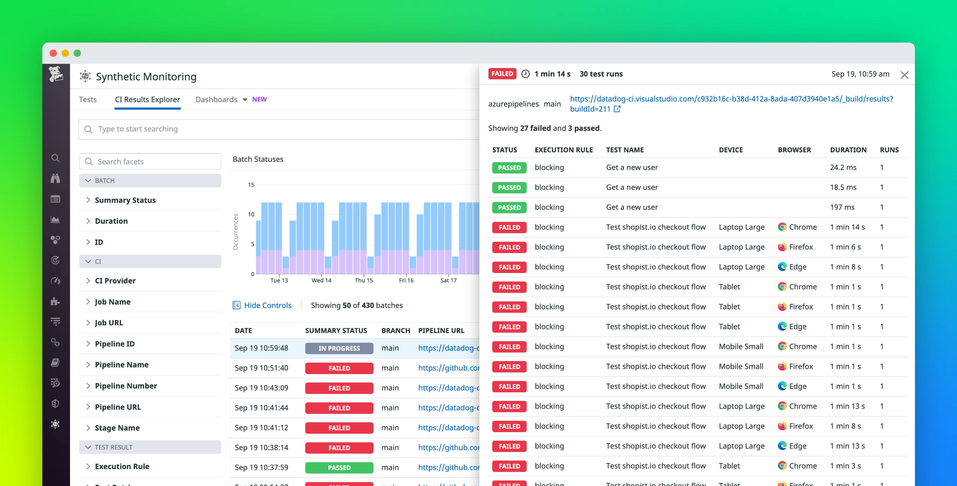 Run Datadog Synthetic Tests in Azure Pipelines | Datadog