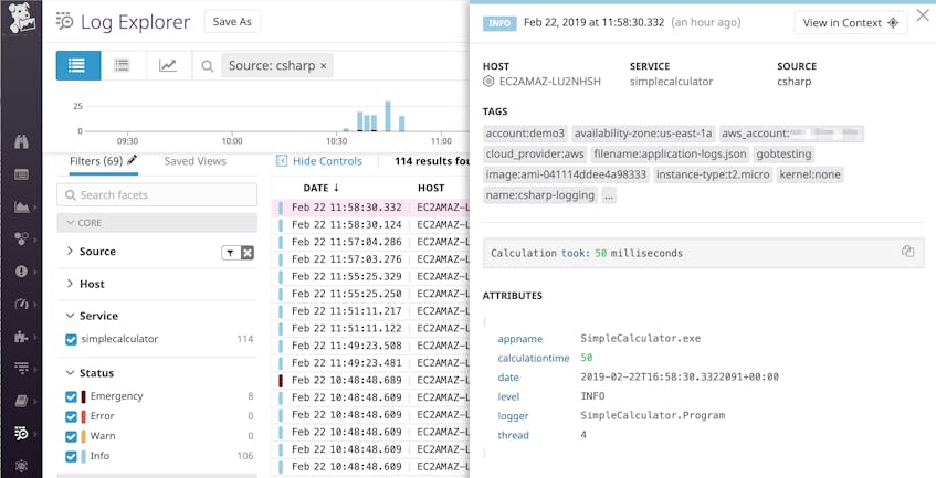 How to Collect, Customize, and Analyze C# Logs | Datadog