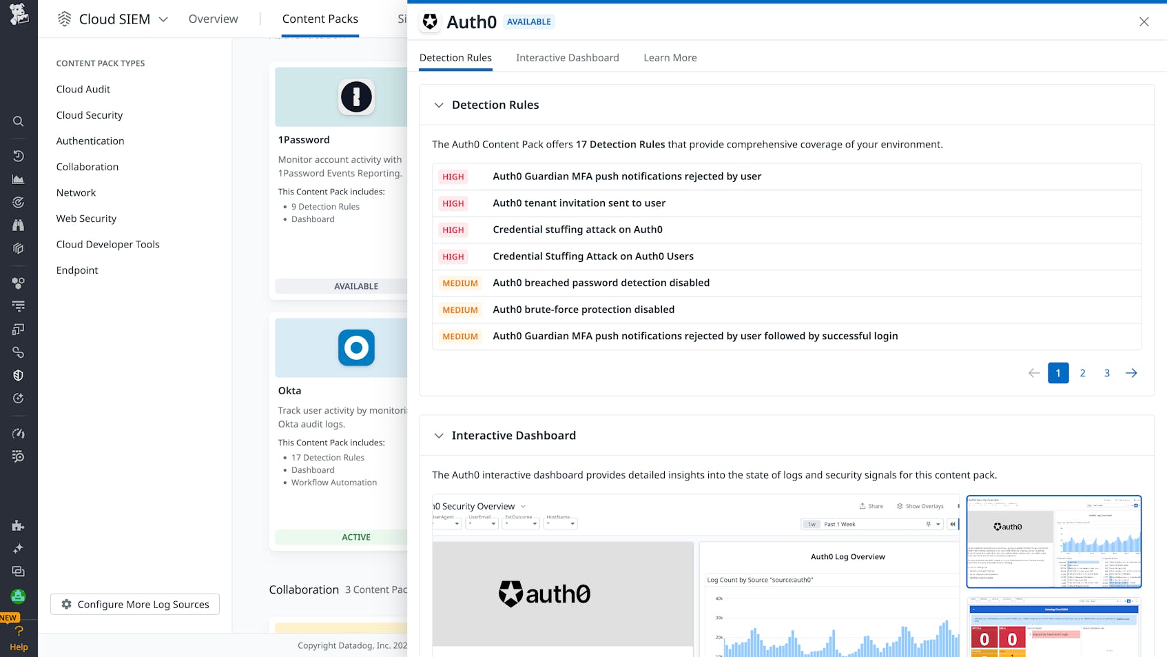 What’s New in Cloud SIEM Content Packs: September 2024 | Datadog