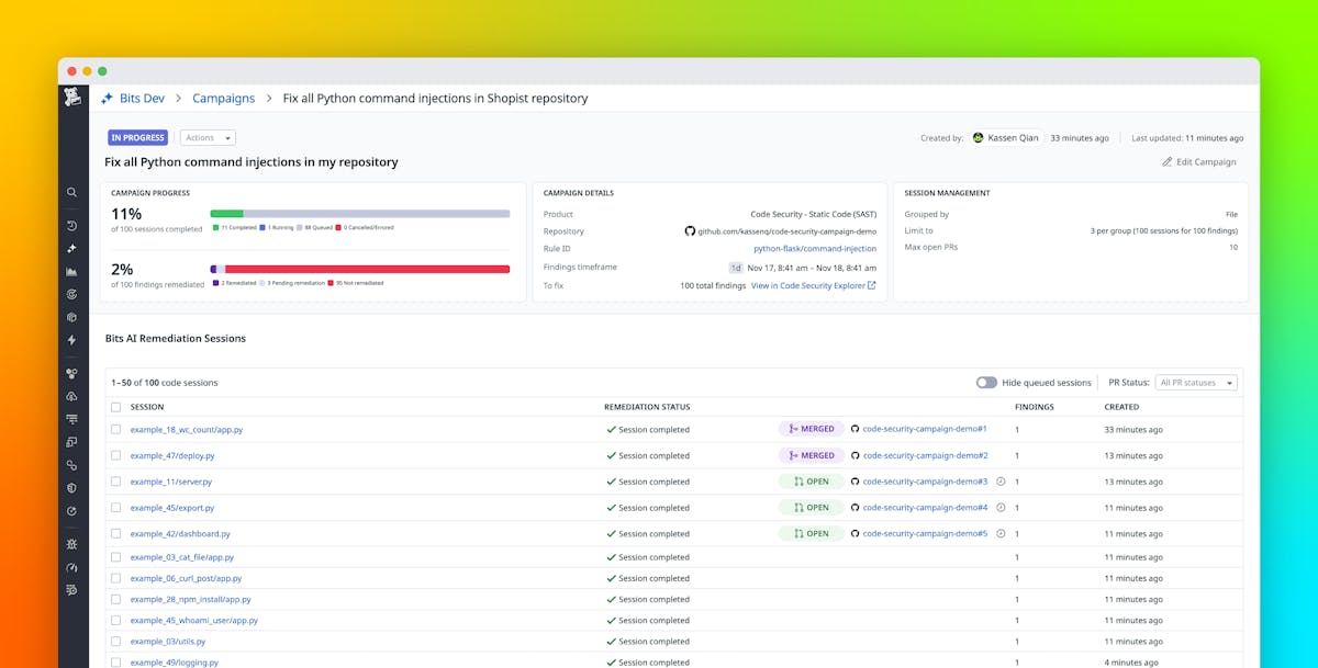 Secure your code at scale with AI-driven vulnerability management | Datadog