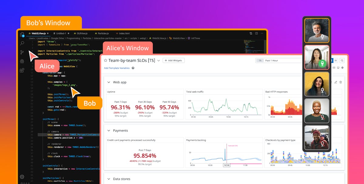 Leverage collaborative screen sharing with Datadog CoScreen | Datadog