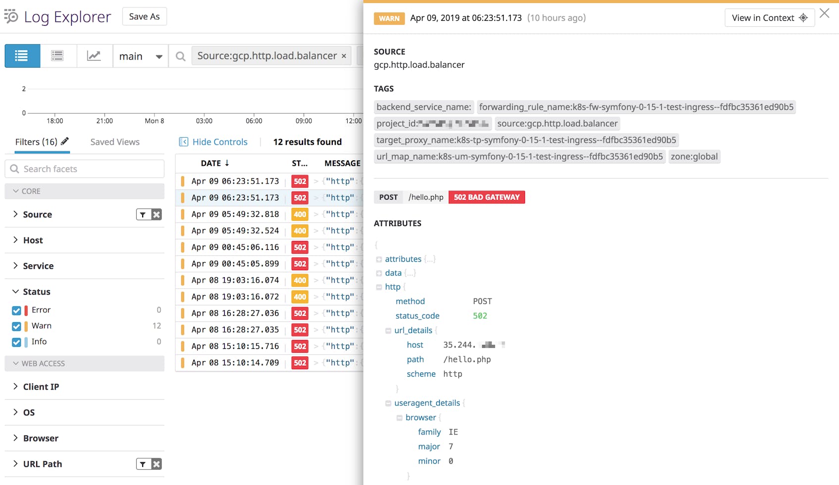 Collect Google Stackdriver Logs With Datadog | Datadog