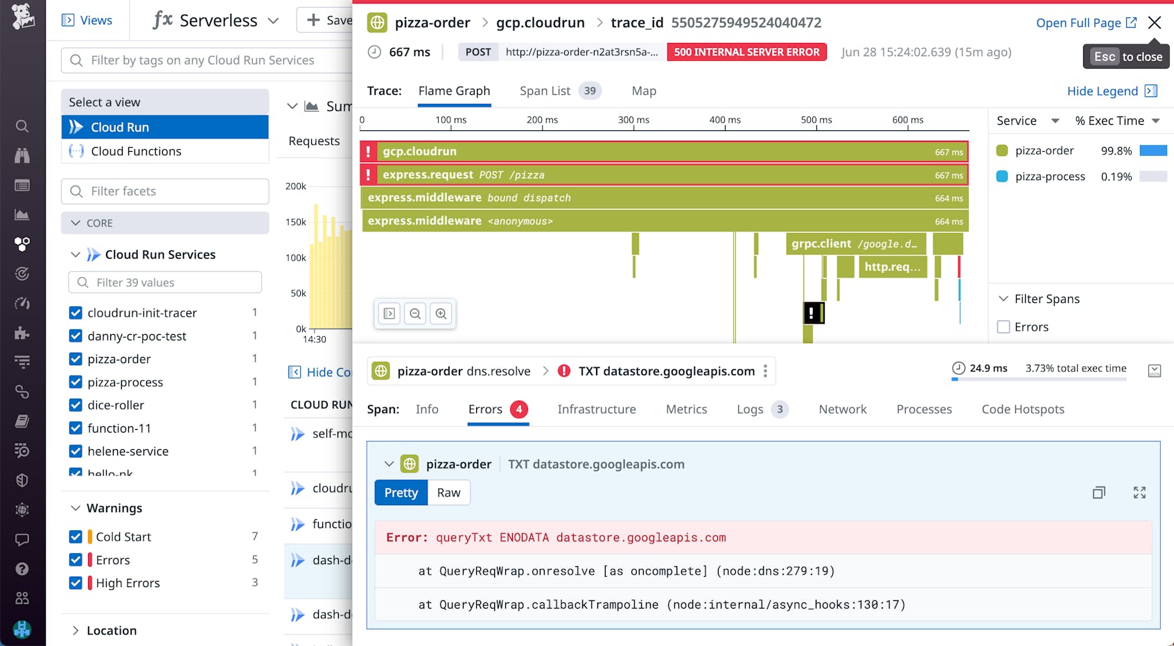 Collect Traces, Logs, and Custom Metrics From Your Google Cloud Run Services With Datadog | Datadog