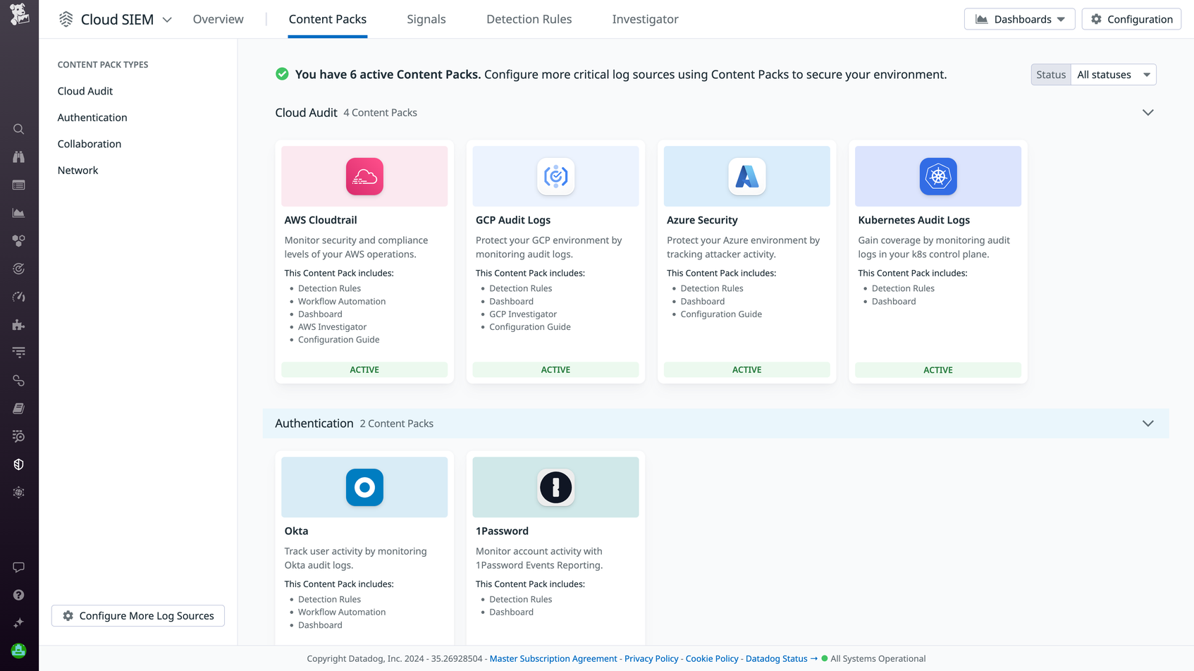 Easily Ingest and Monitor Security Logs With Cloud SIEM Content Packs ...