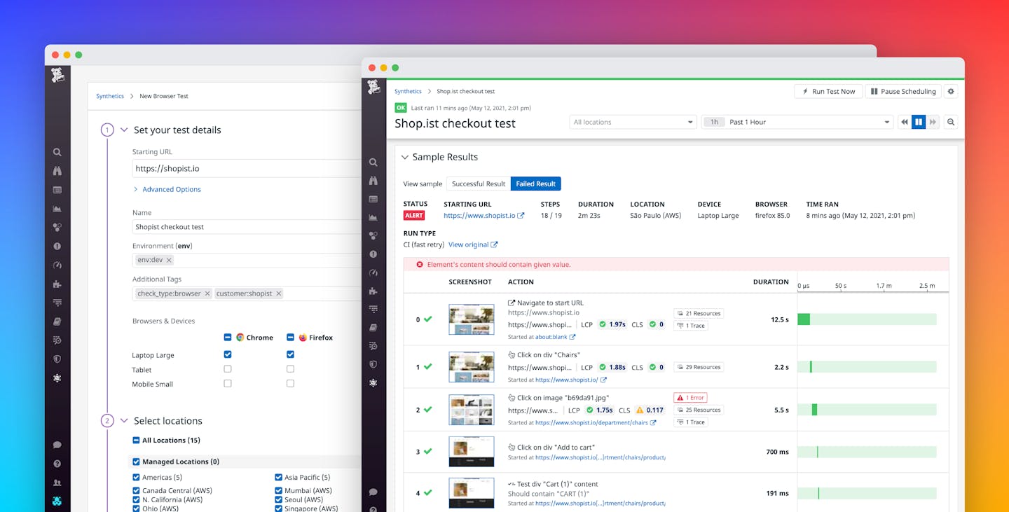 Datadog Synthetic Monitoring Now Supports Cross-Browser Testing | Datadog