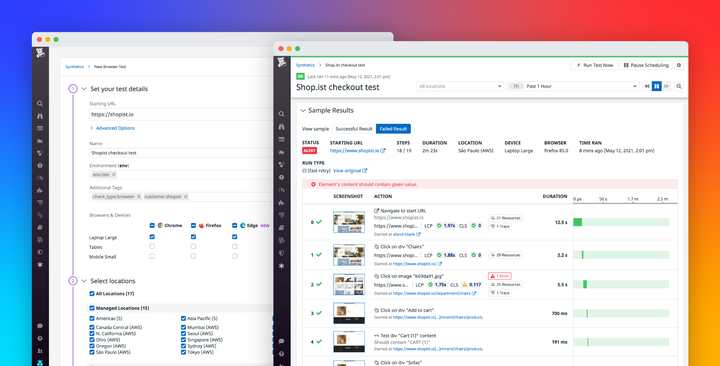 Datadog Now Supports Cross-Browser Synthetic Testing | Datadog