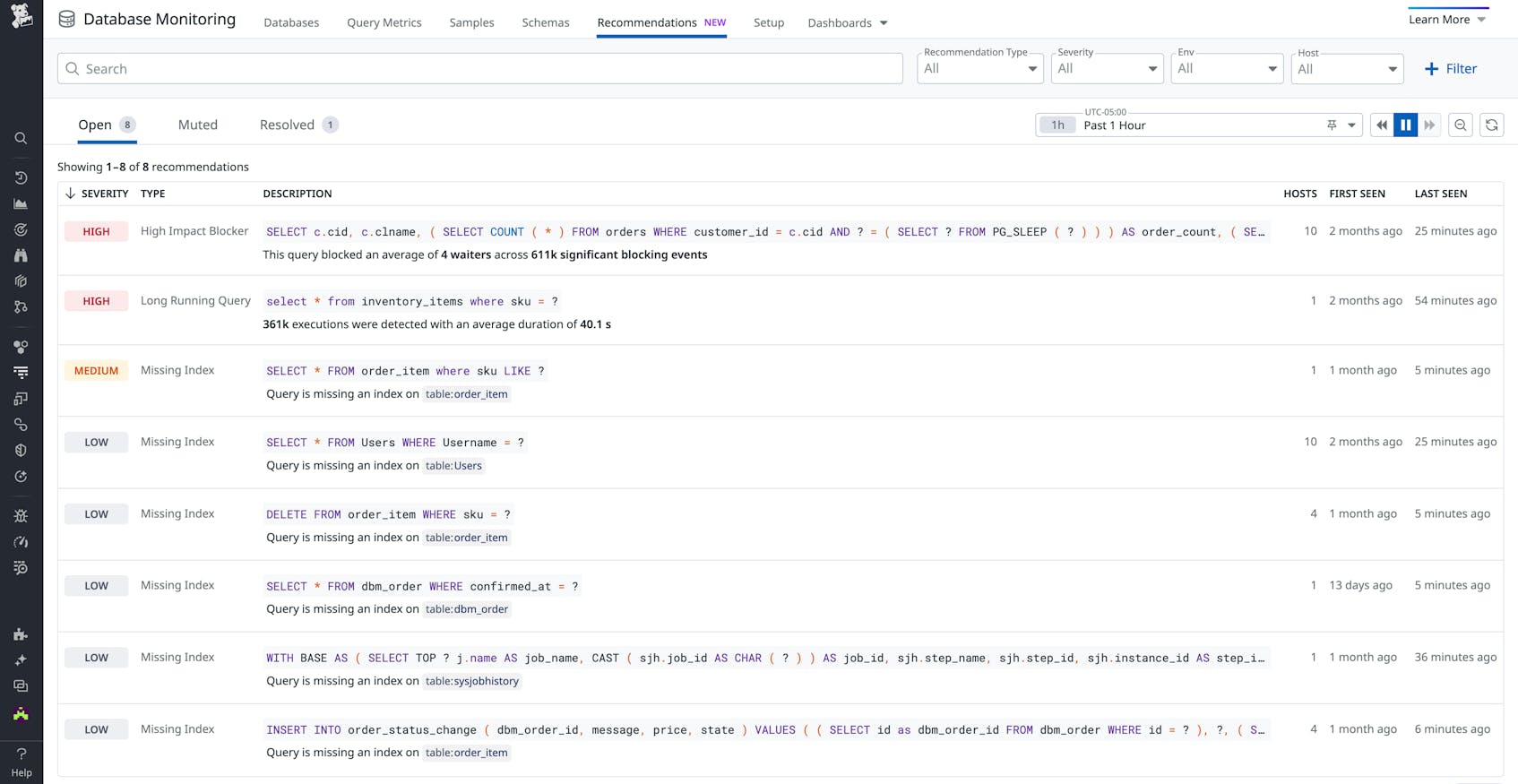 Improve Database Host And Query Performance With Database Monitoring