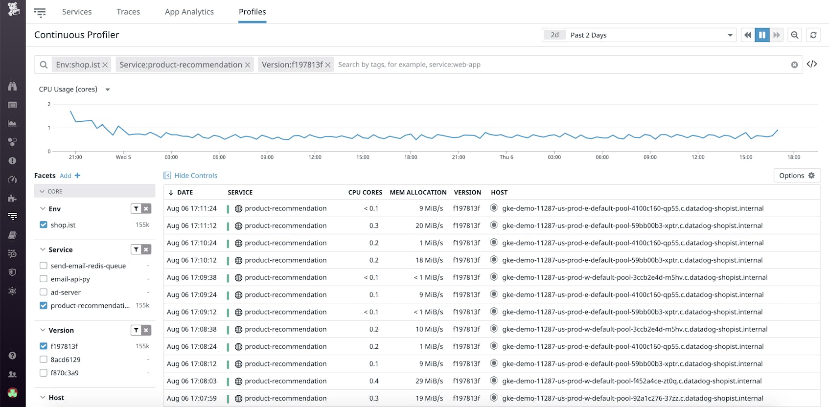 Analyze Code Performance in Production With Datadog Continuous Profiler | Datadog