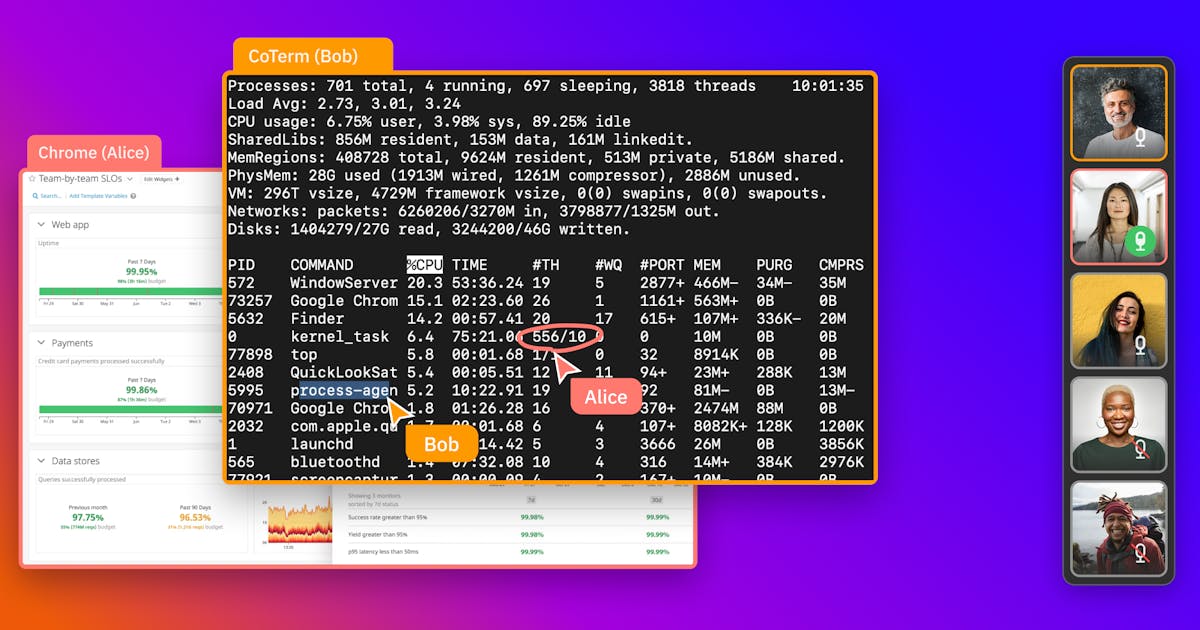 Pair Program in a Collaborative Terminal With Datadog CoScreen | Datadog Pair Program in a Collaborative Terminal With Datadog CoScreen | Datadog