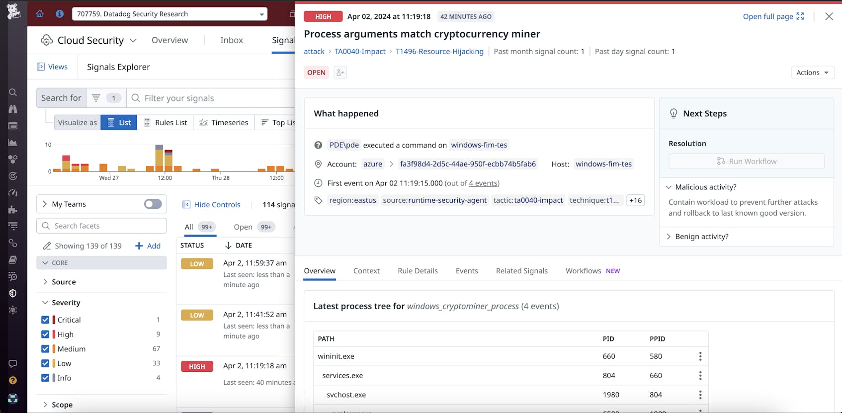 Secure Your Windows Workloads With Datadog Cloud Security Management | Datadog