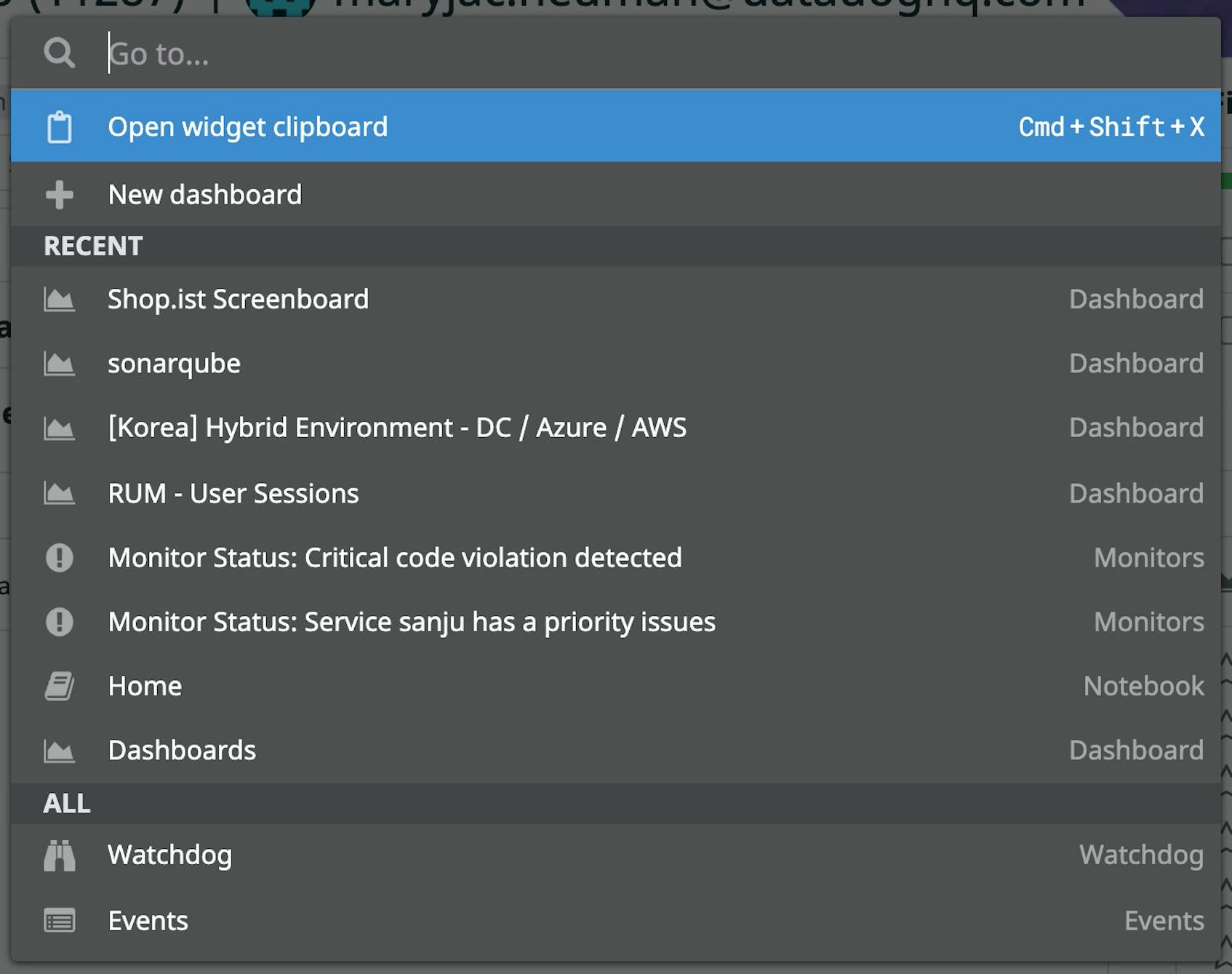 Introducing the Datadog Quick Nav Menu | Datadog
