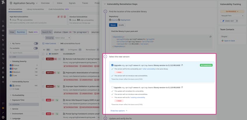 Mitigate Vulnerabilities From Third-Party Libraries With Datadog Software Composition Analysis ...