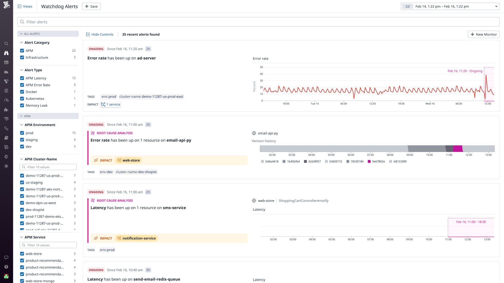 Automated Root Cause Analysis With Watchdog RCA | Datadog