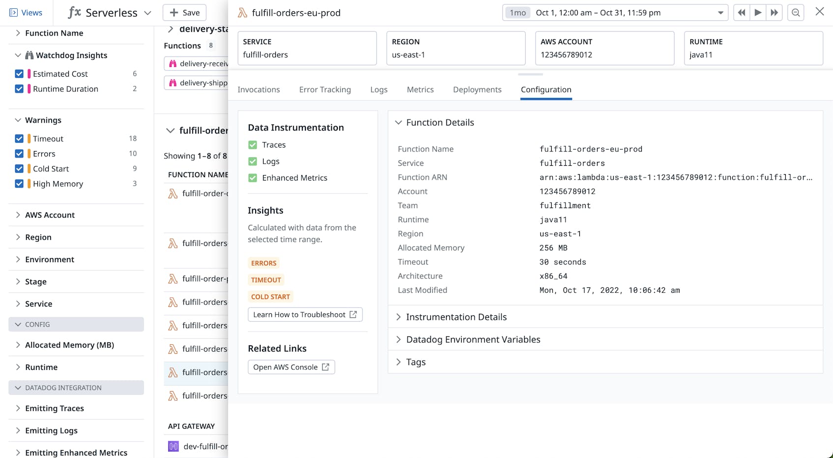 Mitigate Cold Starts in Your Java Lambda Functions With Datadog and AWS Lambda SnapStart | Datadog