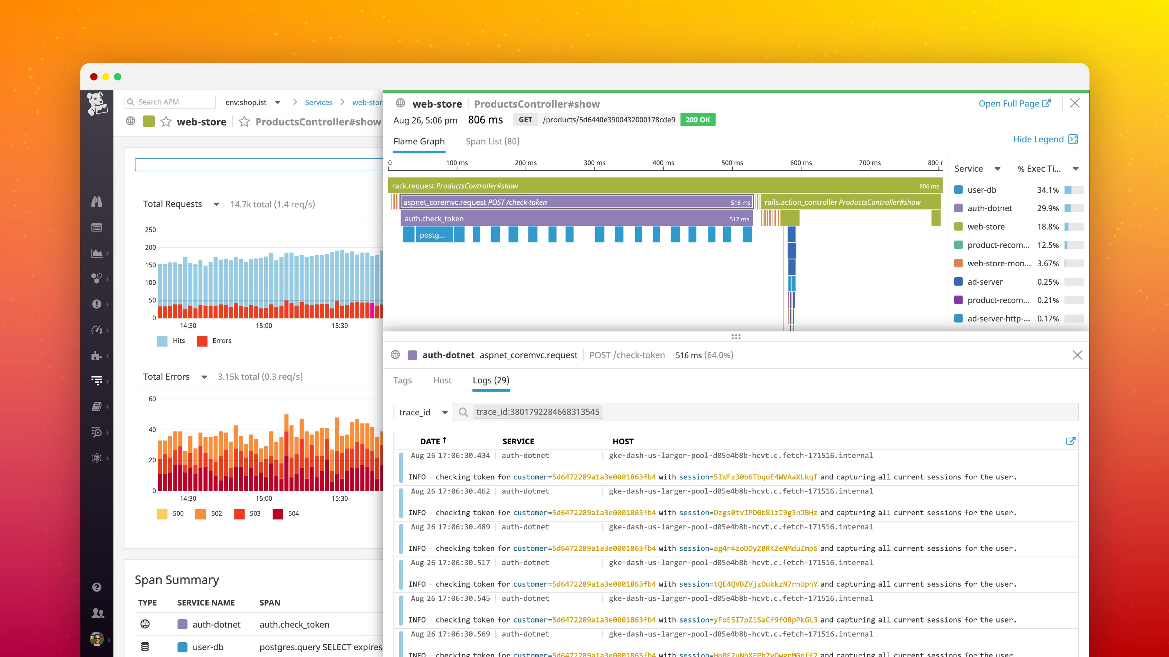 Troubleshoot .NET Apps With Auto-Correlated Traces and Logs | Datadog