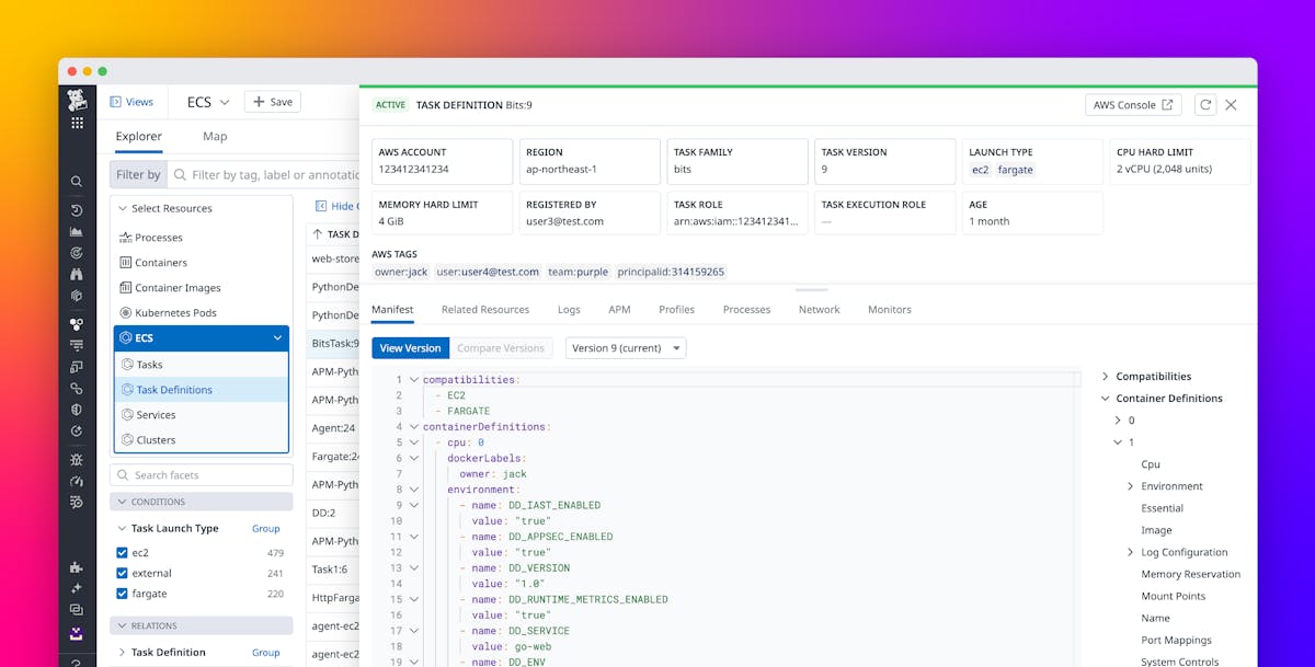 Gain comprehensive visibility into your ECS applications with the ECS ...