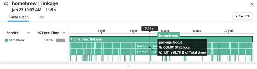 Using Datadog APM to Improve the Performance of Homebrew | Datadog