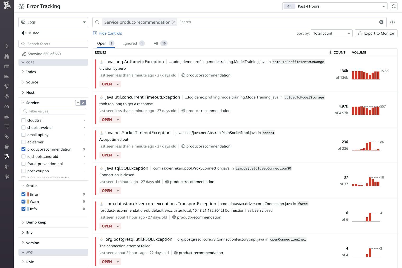 Track and Triage Errors in Your Logs With Datadog Error Tracking | Datadog