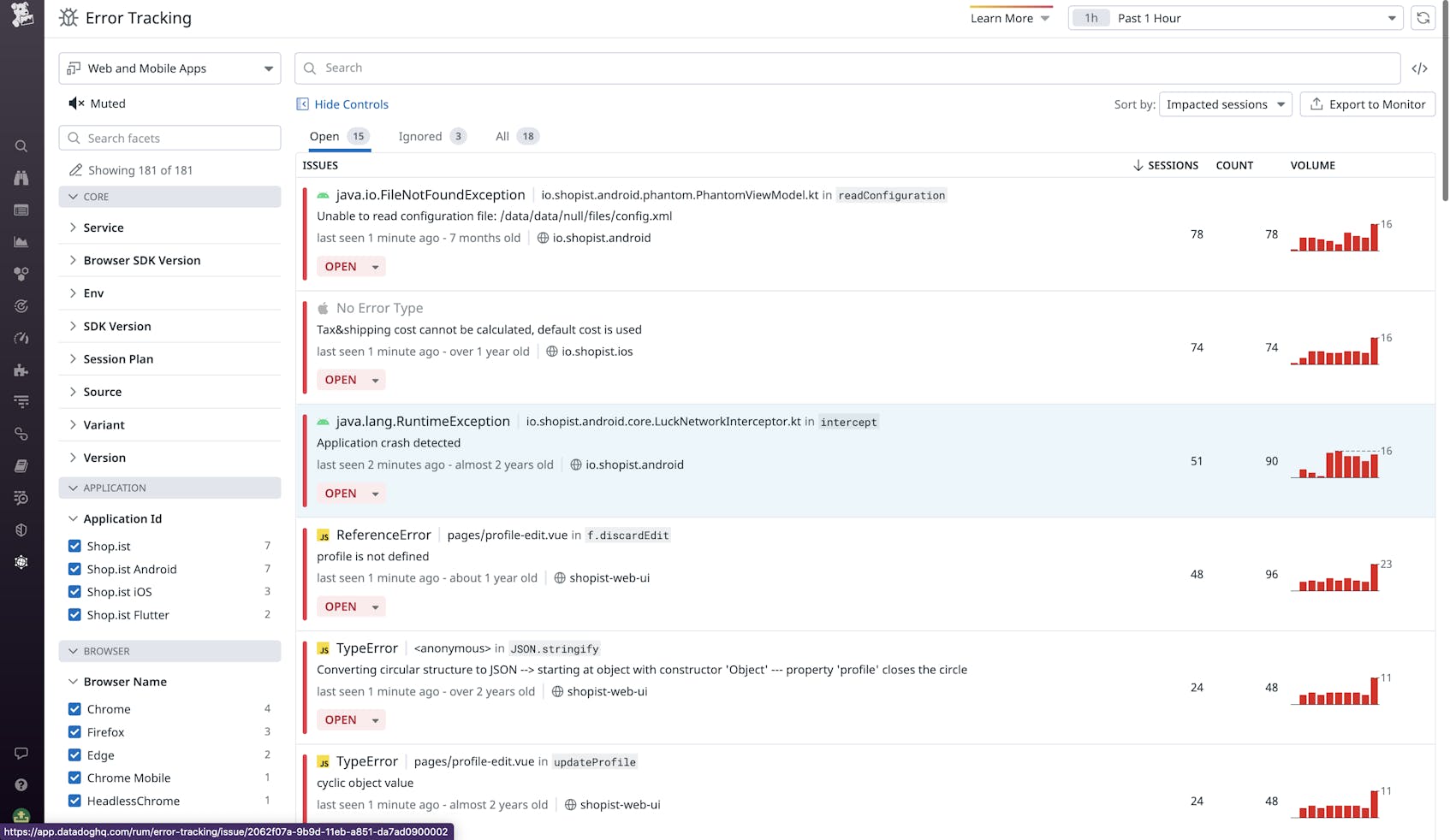 Make Sense of Application Issues With Datadog Error Tracking | Datadog