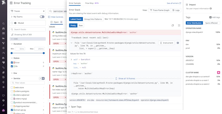 Simplify Production Debugging With Datadog Exception Replay | Datadog