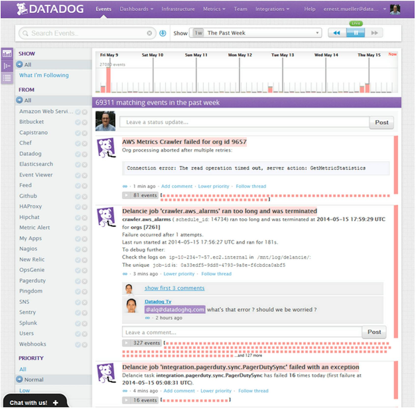 Filter Your Datadog Events Stream to Pinpoint Issues in Your Infrastructure | Datadog