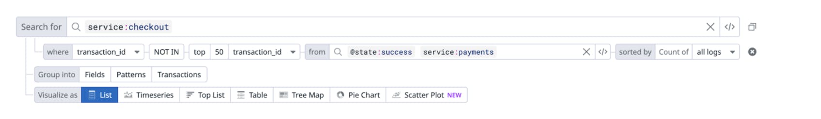 Filter and Correlate Logs Dynamically Using Subqueries | Datadog