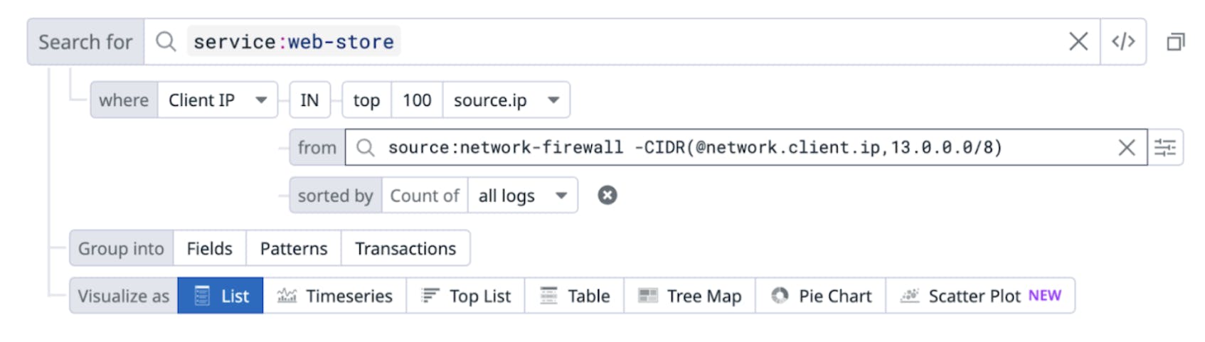 Filter and Correlate Logs Dynamically Using Subqueries | Datadog