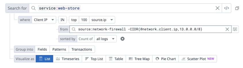 Filter and Correlate Logs Dynamically Using Subqueries | Datadog