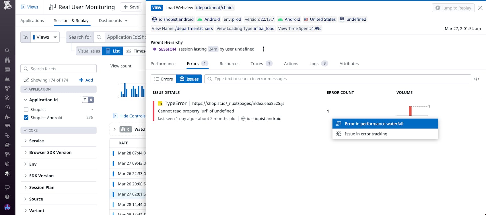 Monitor Your Hybrid Mobile Applications With Datadog | Datadog