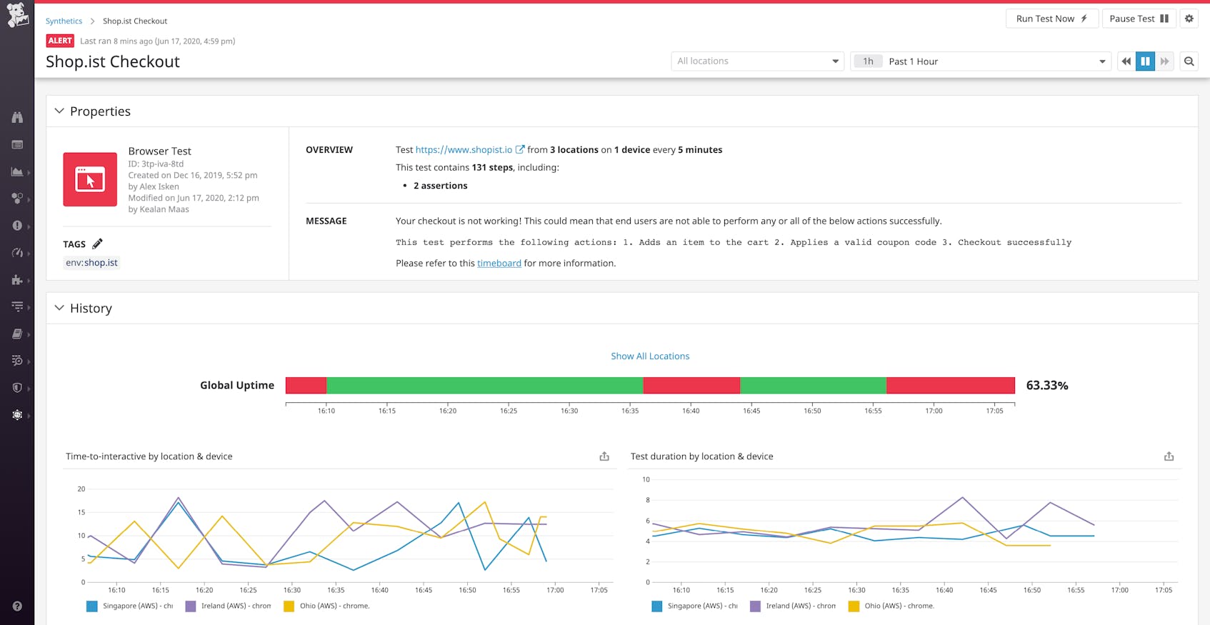 Introducing Datadog Synthetic Monitoring | Datadog
