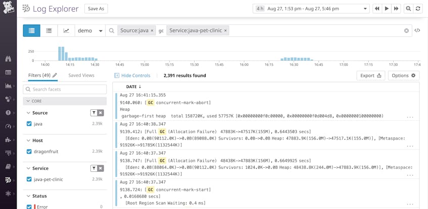 Monitor Java Memory Management With Runtime Metrics Apm And Logs