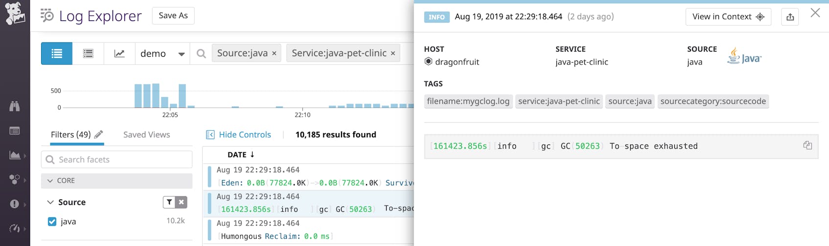 Monitor Java Memory Management With Runtime Metrics, APM, and Logs | Datadog