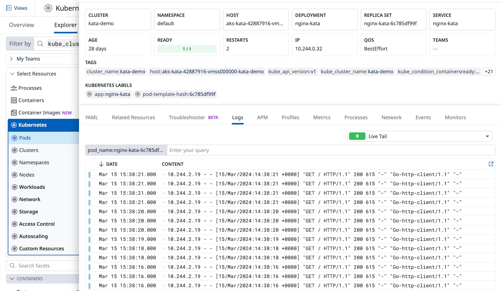 Monitor Your Secure Workloads on Kata Containers With Datadog | Datadog