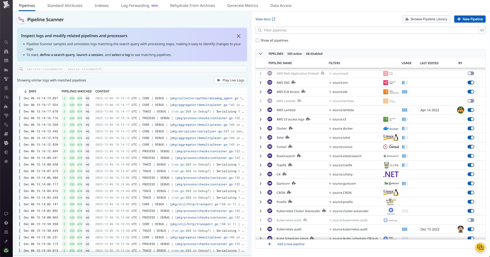 Investigate Your Log Processing With the Datadog Log Pipeline Scanner | Datadog