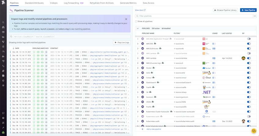 Investigate Your Log Processing With the Datadog Log Pipeline Scanner | Datadog