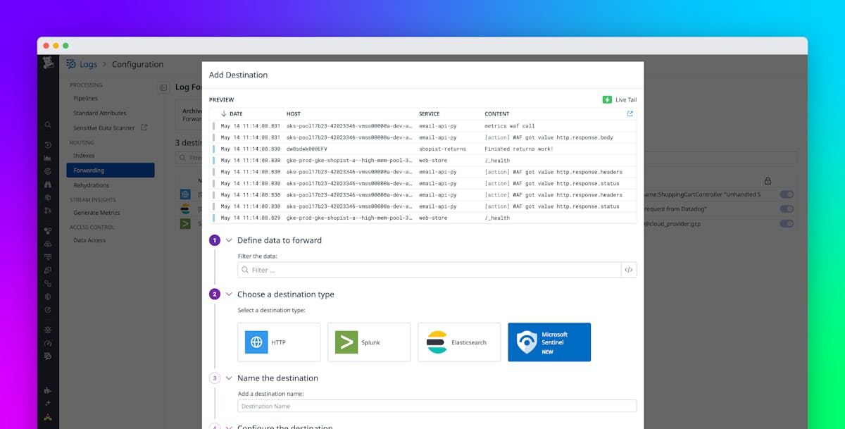 Centrally process and govern your logs in Datadog before sending them ...