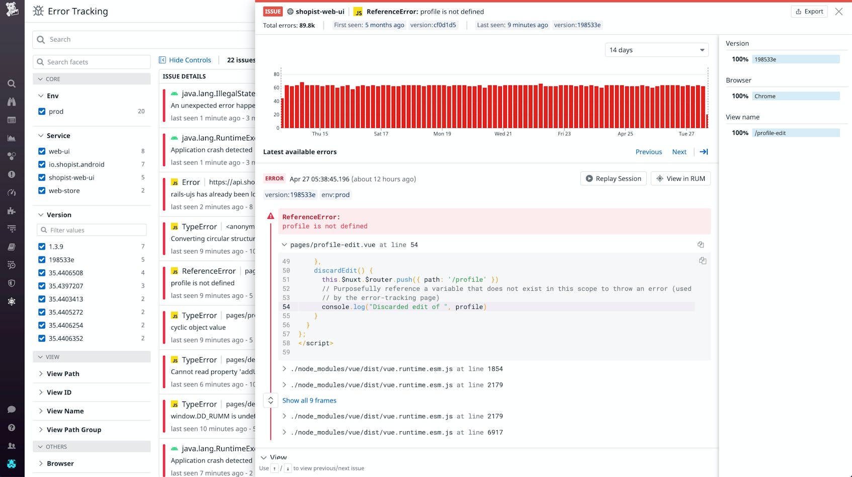 Best Practices for Modern Frontend Monitoring | Datadog