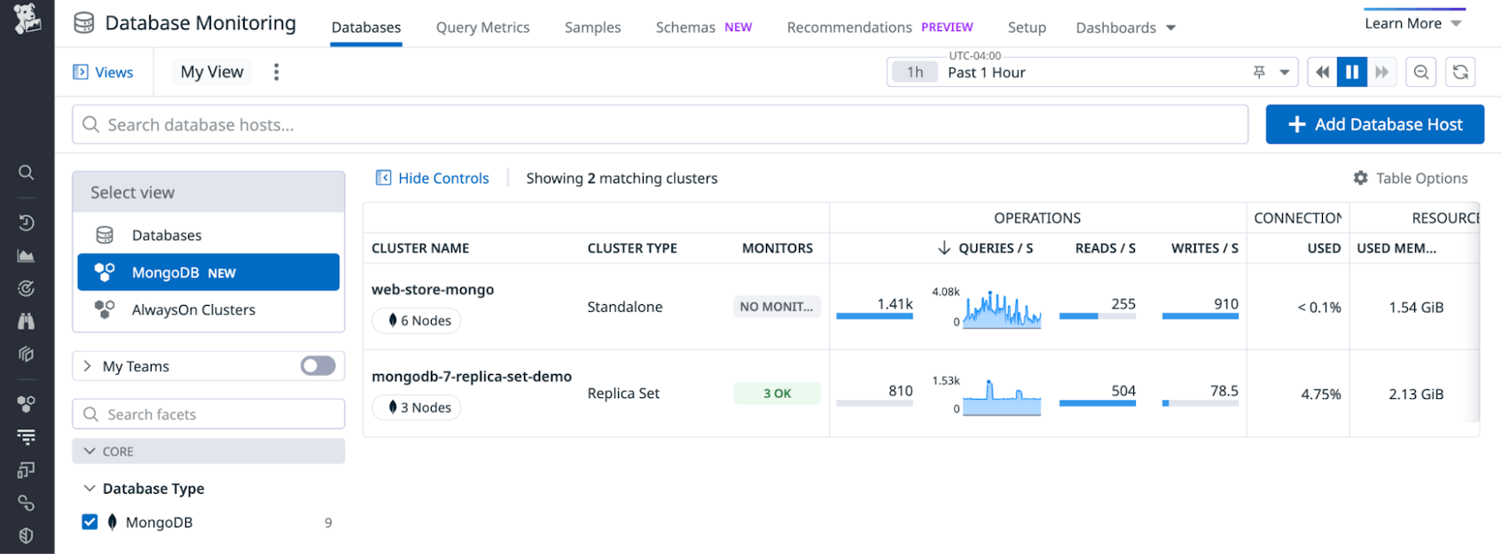Track and Troubleshoot MongoDB Performance With Datadog Database Monitoring | Datadog