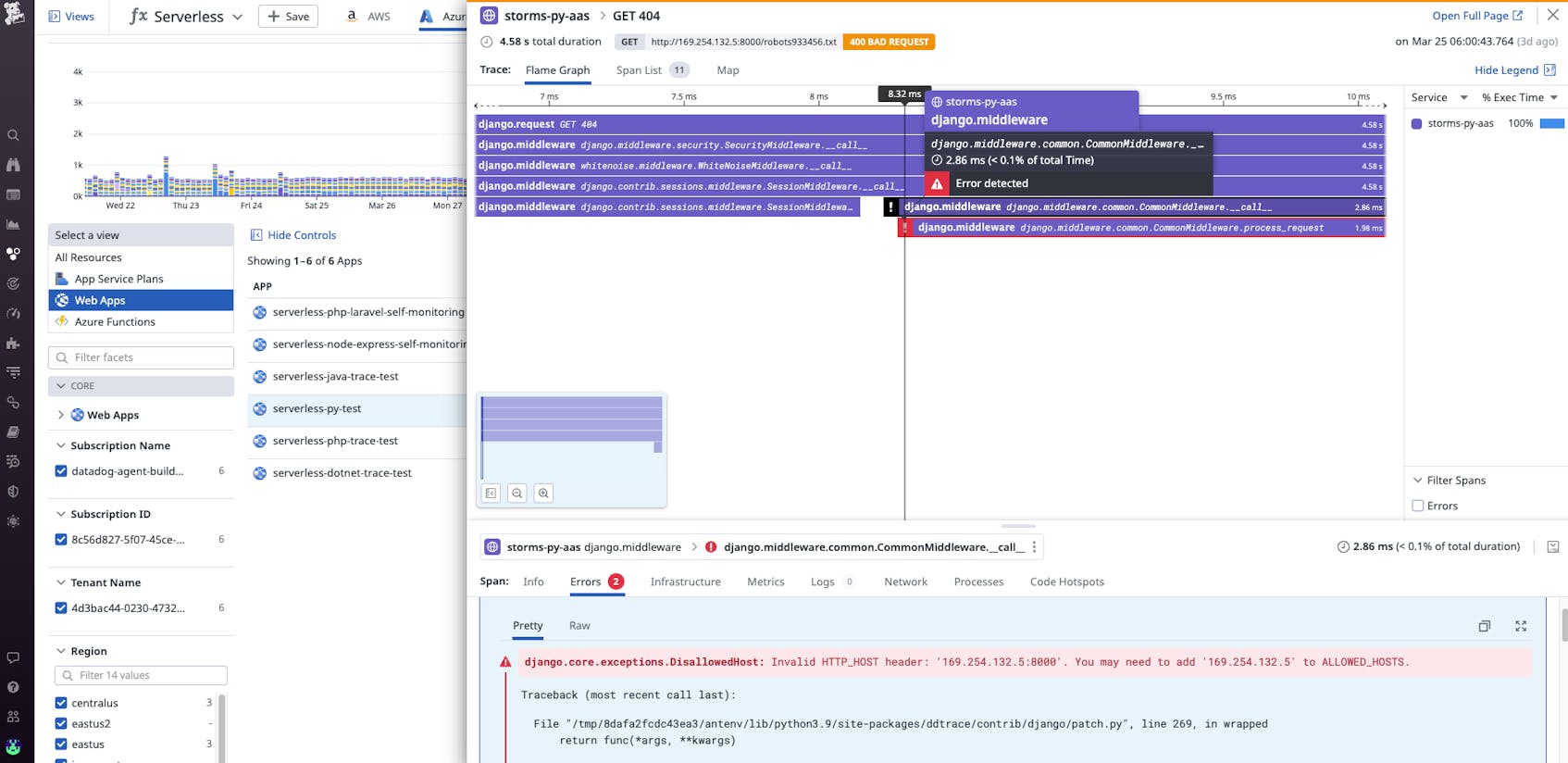 Monitor Your Linux Web Apps on Azure App Service With Datadog | Datadog