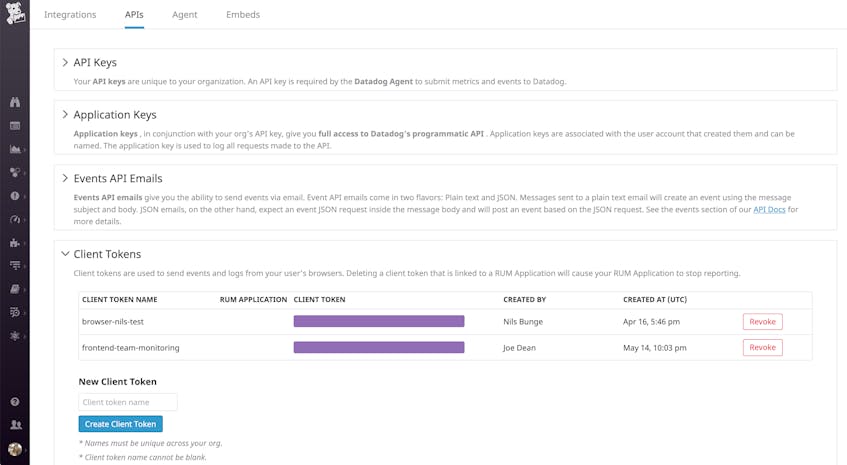 Monitor JavaScript Console Logs and User Activity With Datadog | Datadog
